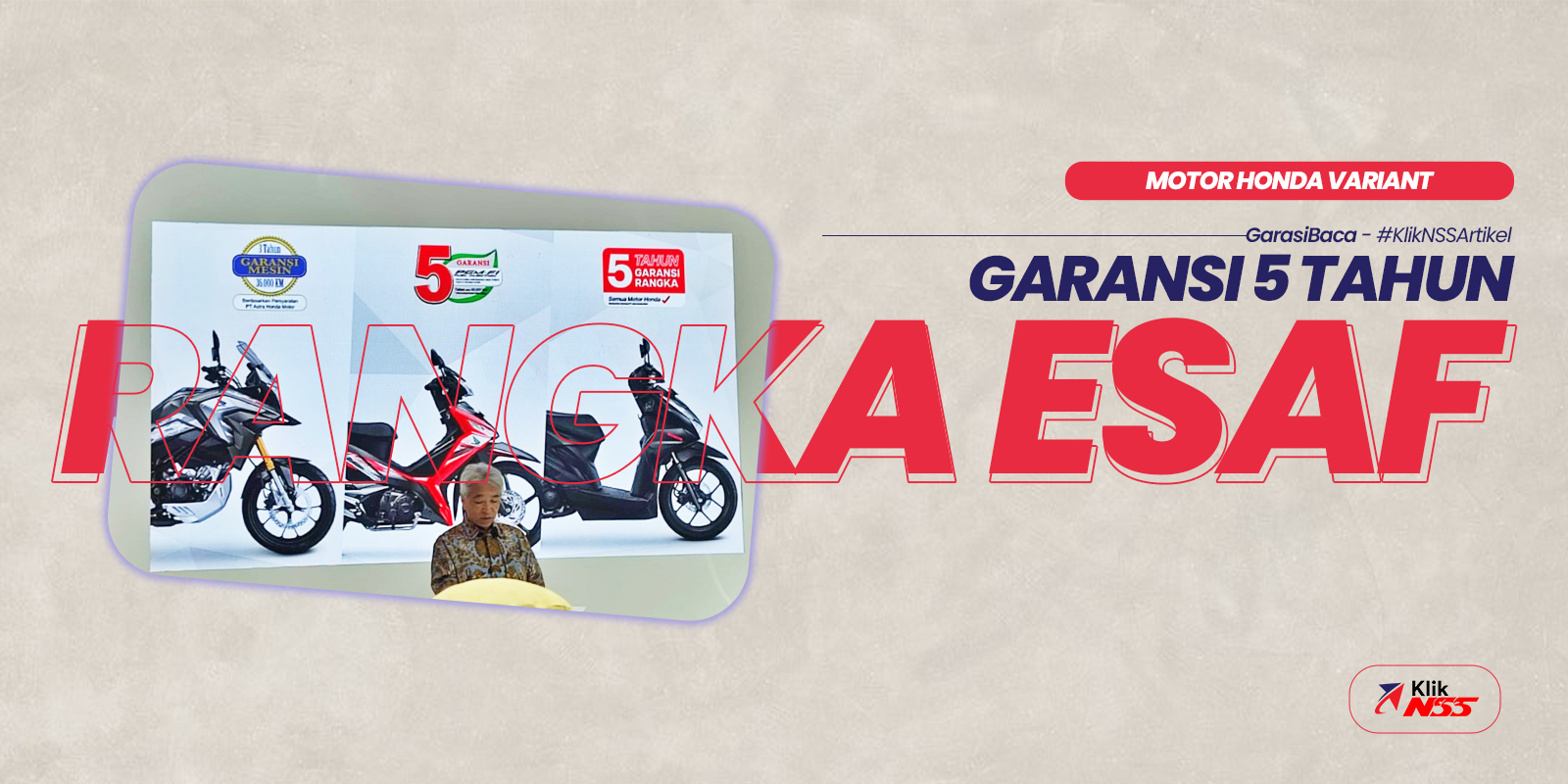 Garansi Rangka eSAF Honda Jadi 5 Tahun Tanpa Batasan Kilometer